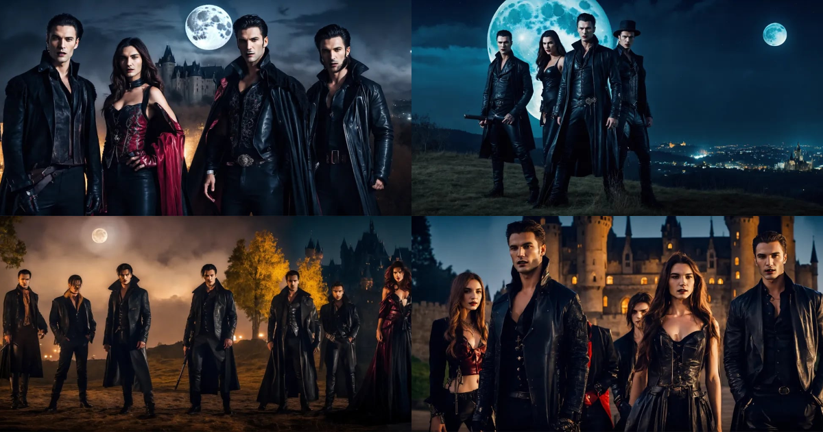 Lexica - A photo quality image of modern day group of vampire hunters ...