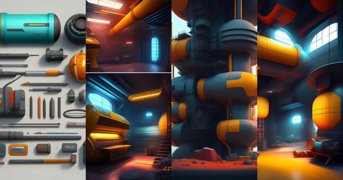 Lexica - 2d props concept game design assets industrial sci-fi mine ...