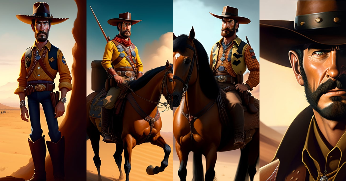 Lexica - Woody from Toy Story on a The Good, the Bad, The Ugly movie ...