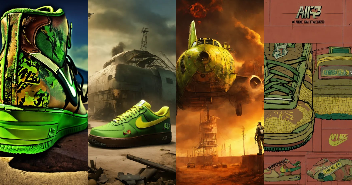 Lexica - Designed a nike air force 1 fallout 3 theme