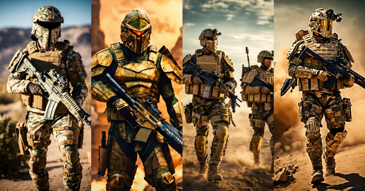 Lexica - Post modern ancient spartan soldiers carrying assault rifles ...