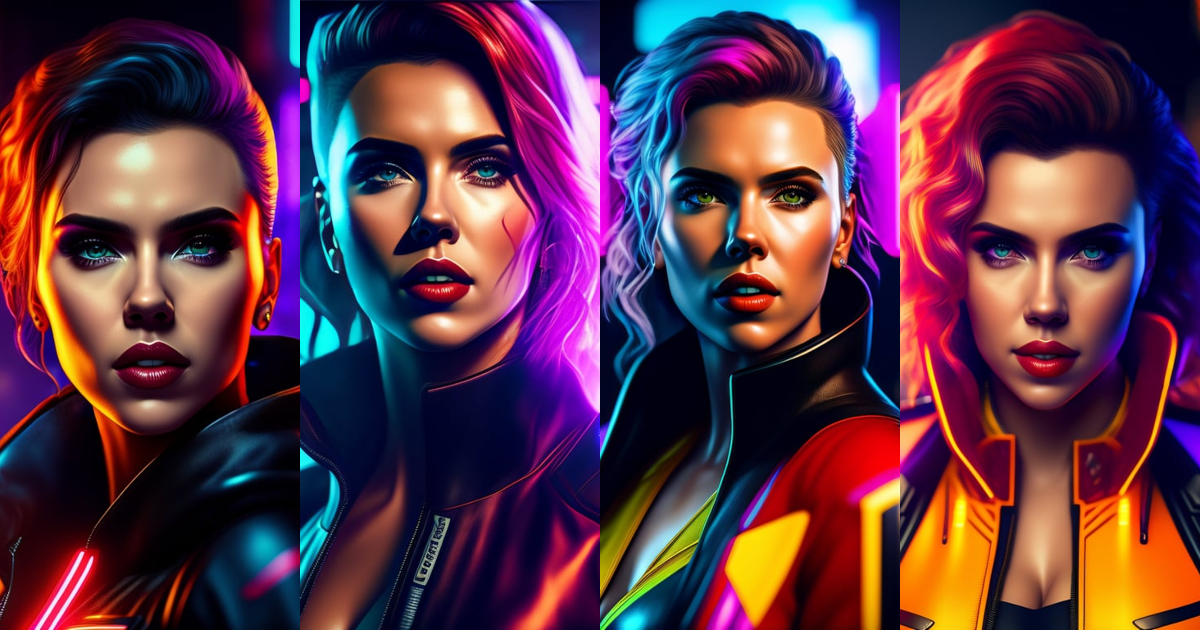 Lexica - Scarlett johansson portrait, cyberpunk 2 0 7 7, cyberpunk judy ...