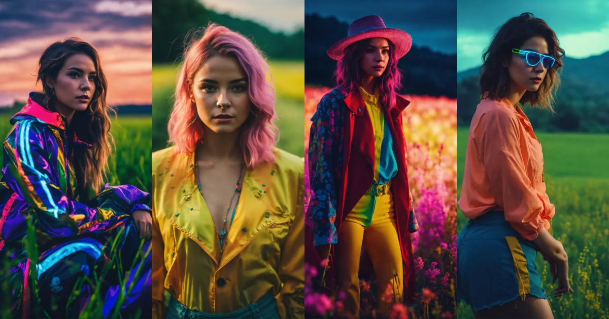 Lexica - Cinematic photography, modern, female trickster in a pasture ...