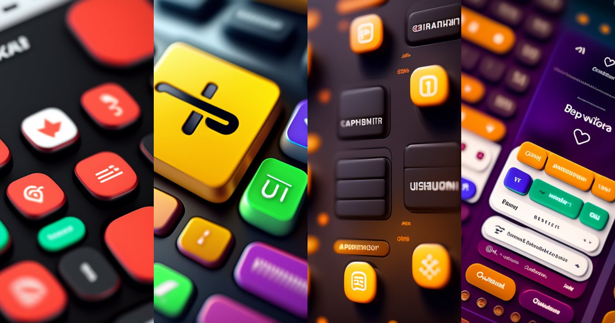 Lexica - App ui components click buttons