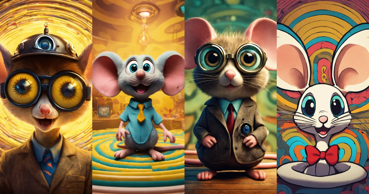 Lexica - Hypnotized mouse starring, brainwashed, mind controlled, with ...