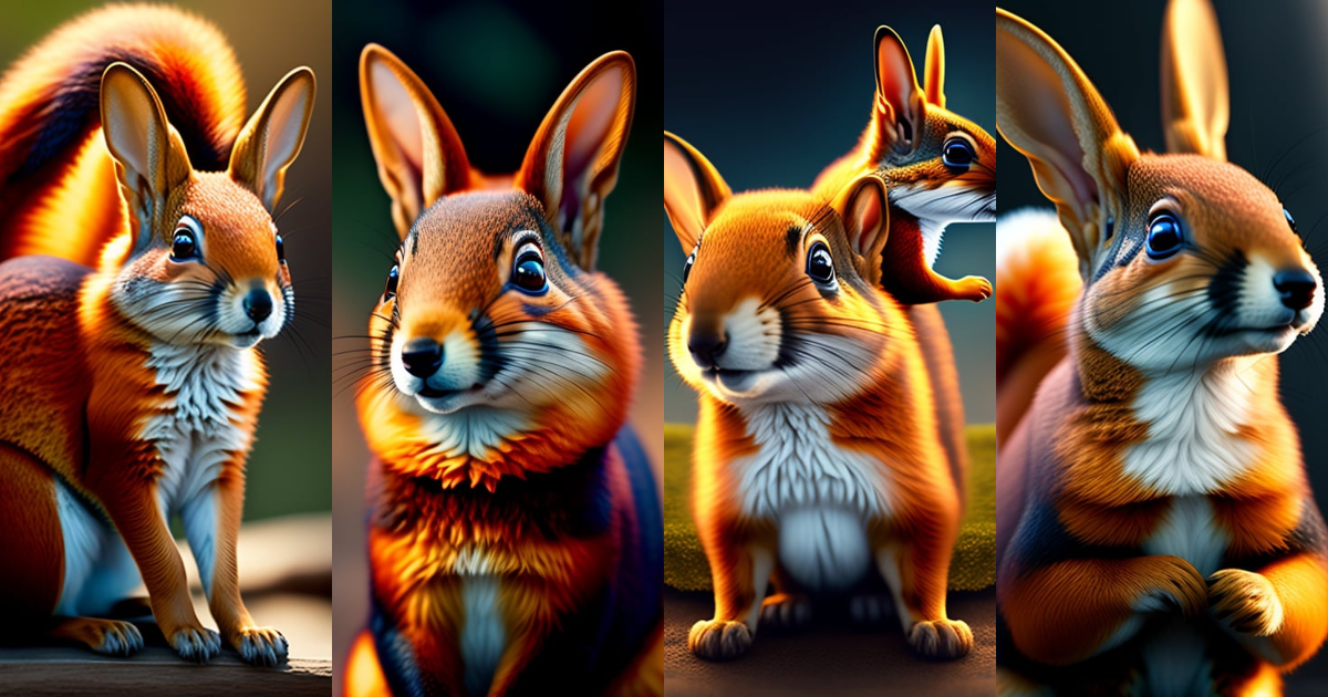 Lexica - Cartony extraterrestrial fantasy half fox half rabbit half ...