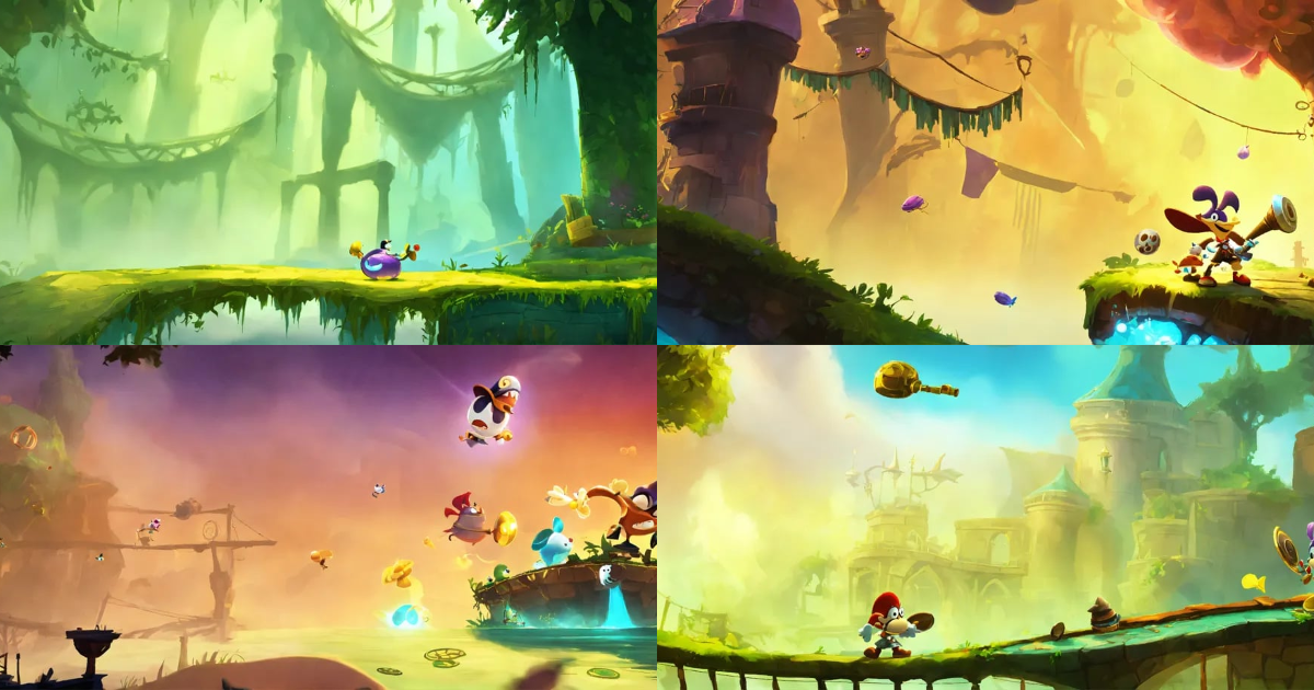 Lexica - Game background Rayman legends
