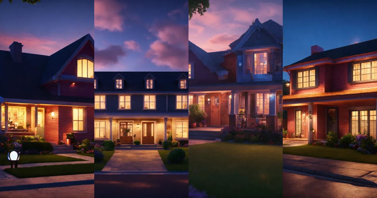 Lexica - CGI. 3D pixar house exterior. 80's style. less saturation ...