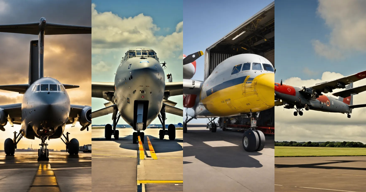 Lexica - English Modern naval cargo plane with rear loading ramp