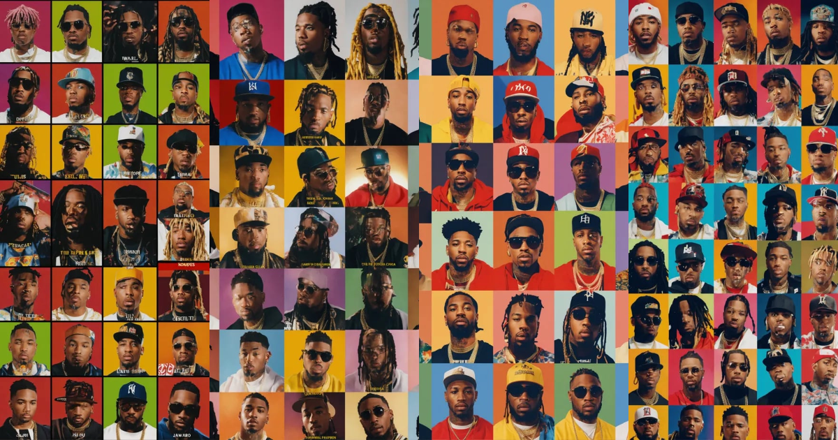 Lexica - A grid image of the rappers we lost