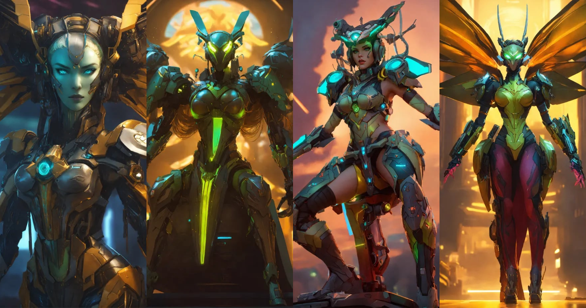 Lexica - Fullbody, menacing look, anthropomorphic mantis, ascended god ...