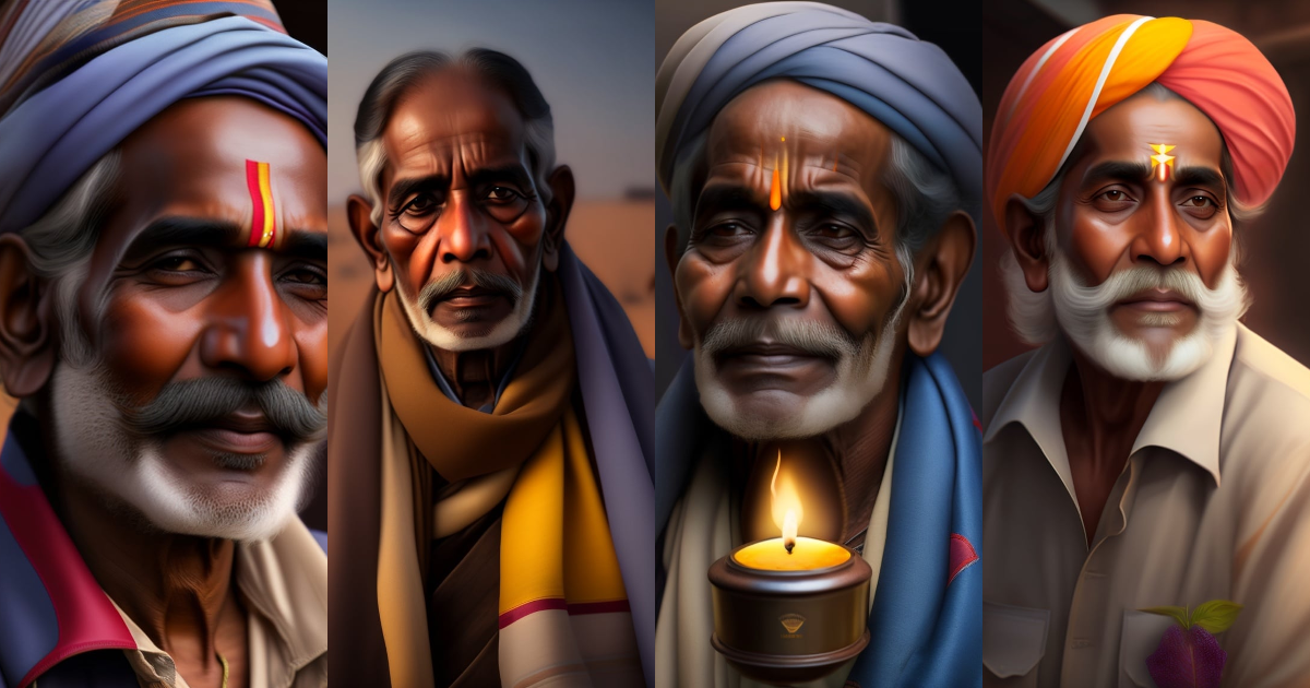 Lexica - Indian man named ramesh, poor