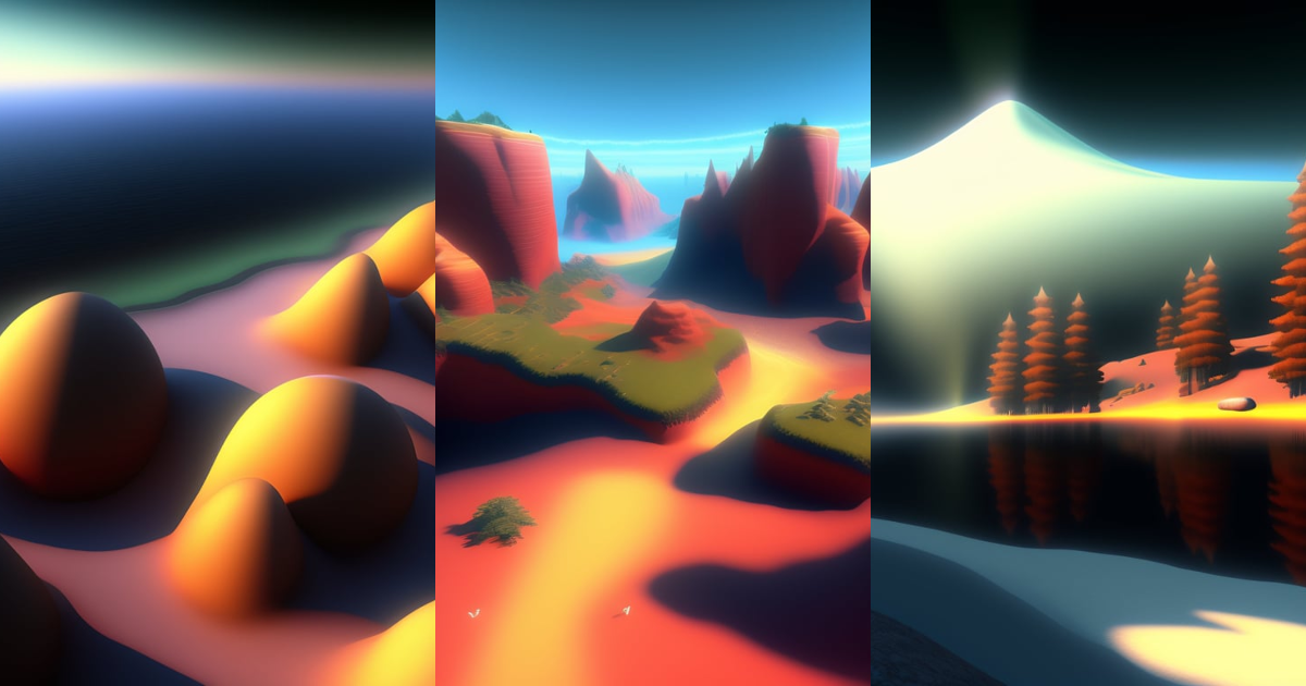 Lexica - 1997 games ,Ray-Tracing 3D Rendere,Vintage CGI from the 70's ...