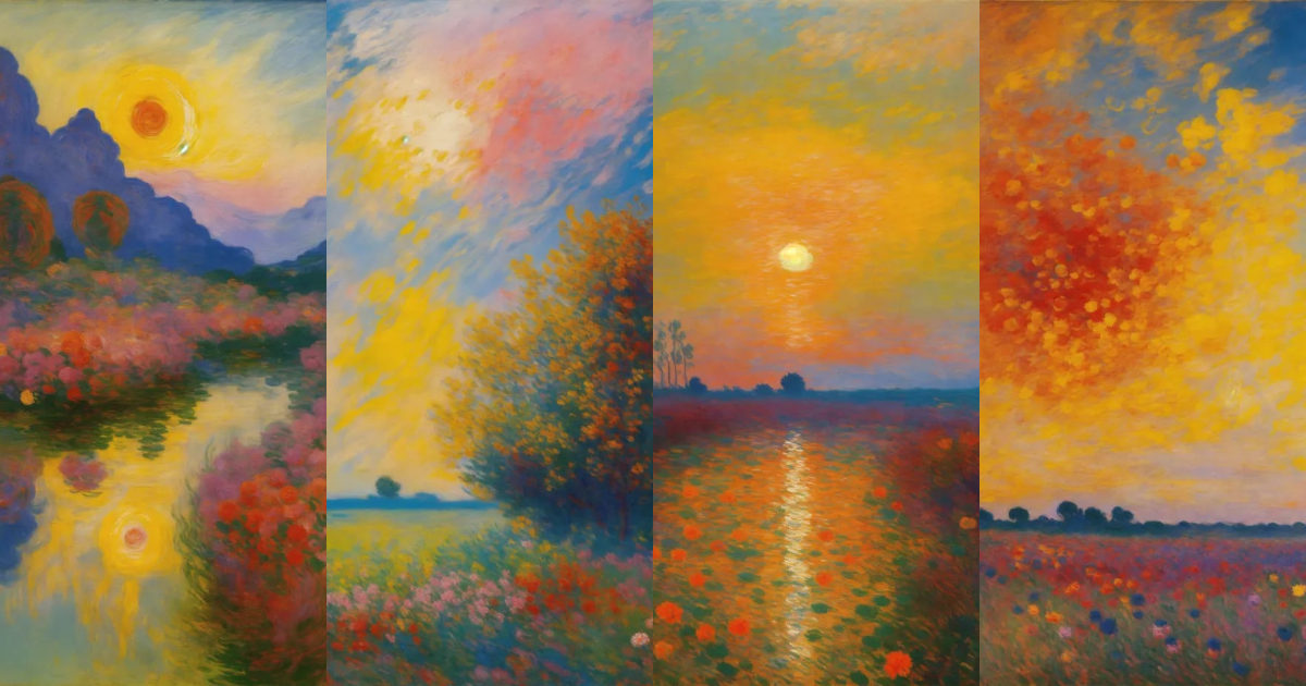 Lexica - Alchemy by Claude Monet, abstract expressionism with vibrant ...