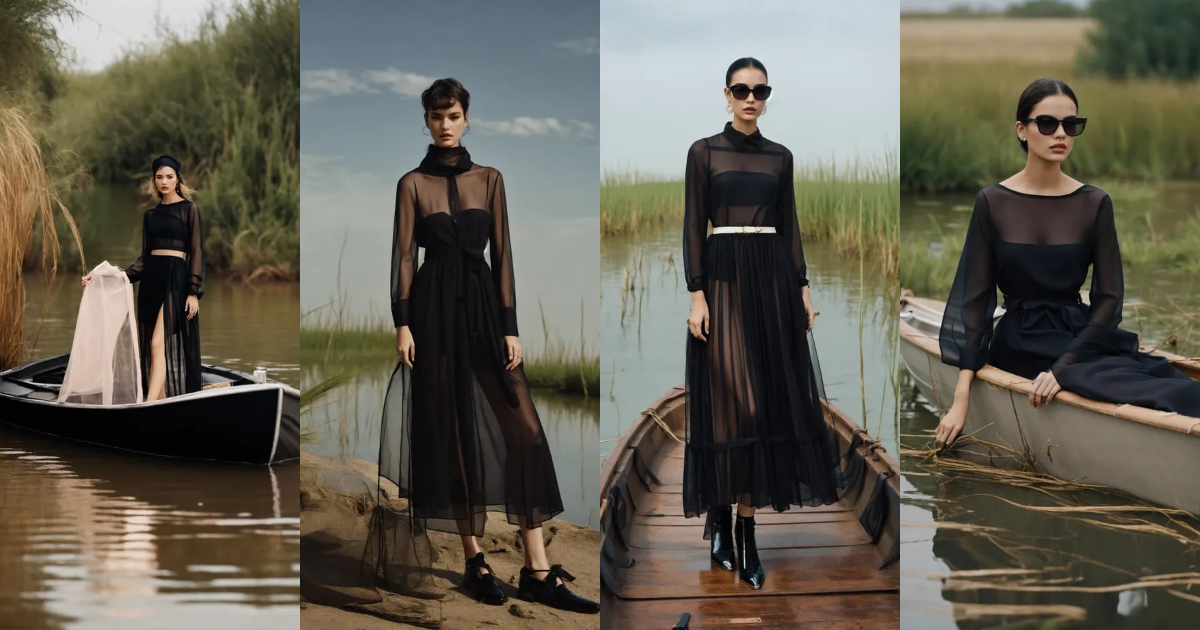 Lexica - Retro basra marshes vogue boat editorial black vail voile ...