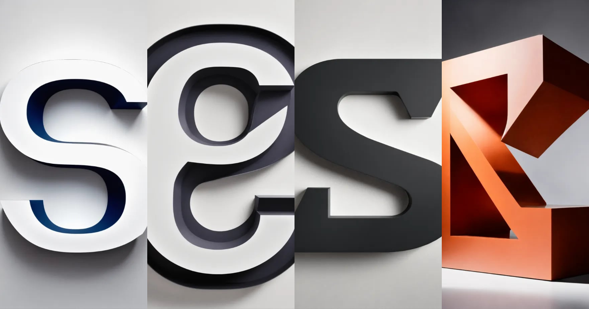 Lexica - A bold, uppercase letter "S" placed centrally on a clean white ...
