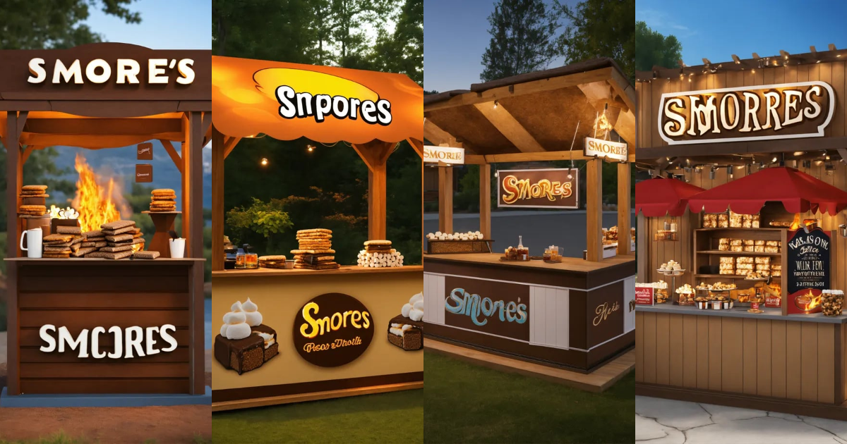 Lexica - Smores booth outdoor 3d sign