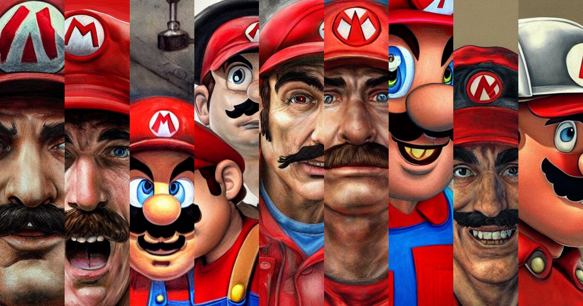 Lexica - Portrait of super mario as a soviet factory worker, red cap ...