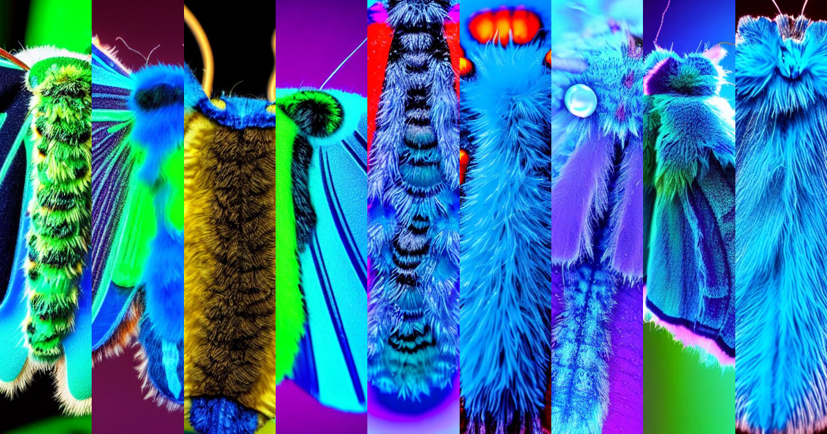 Lexica - High quality macro photo jelly furry moth! jeweled gorgeous ...