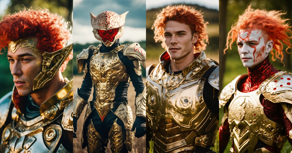 Lexica - Handsome human-looking alien male. With spotted red skin ...