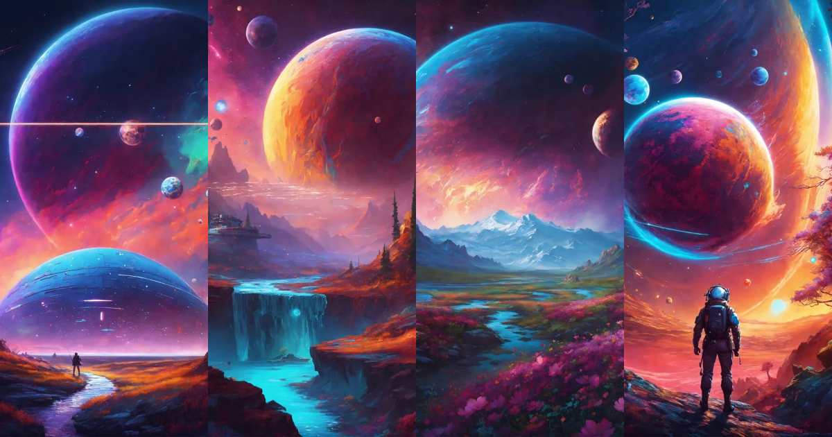 Lexica - Cosmos orbit, highly saturated colors, detailed illustration ...