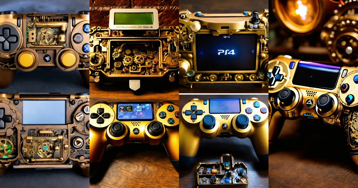 Lexica - PS4 controller mod, handheld gaming device, screen in center ...