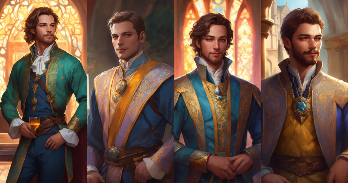 Lexica - Full portrait of a medieval slightly smiling noble royal ...