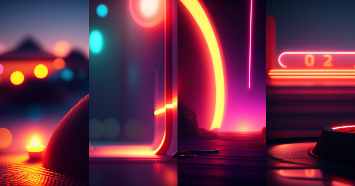 Lexica - Round stage with neon glow. front ,Trending on artstation ...