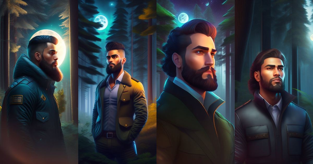 Lexica - 1. Umro Ayyar standing at the edge of a dense forest ...