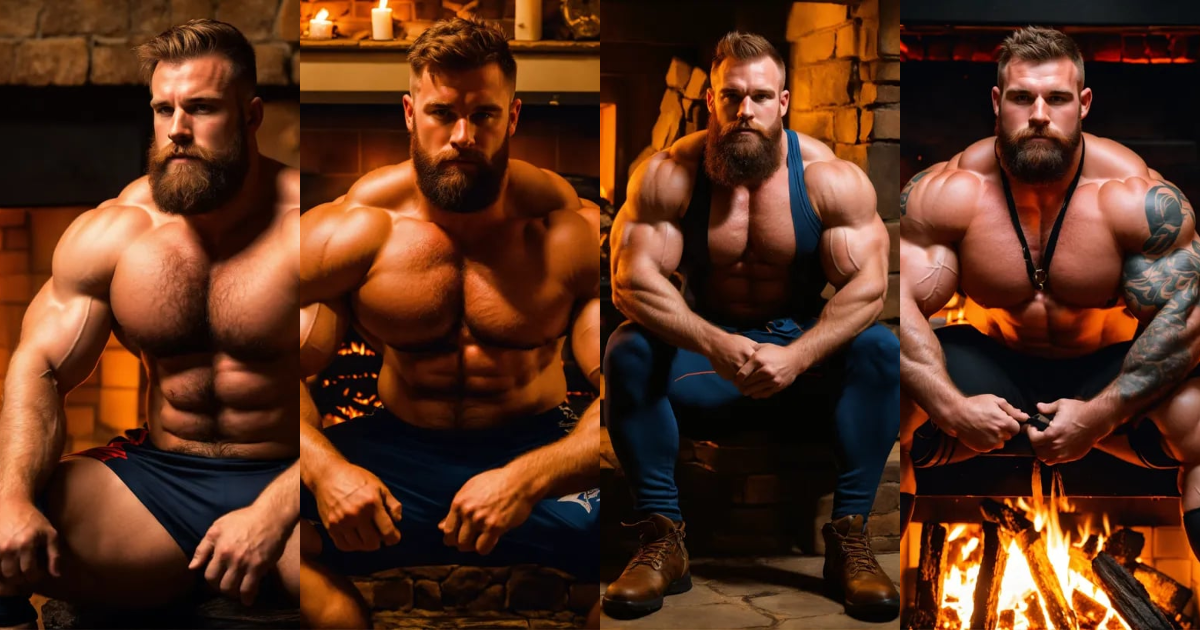 Lexica - 30-year-old hairy Scottish man with big muscles, big ...