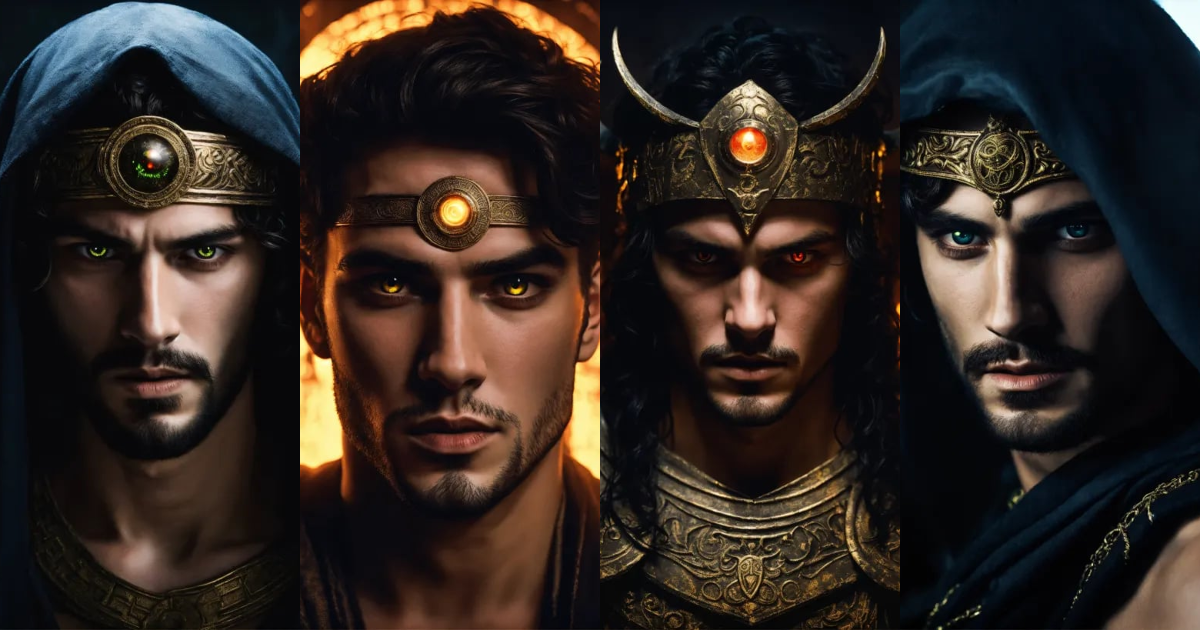 Lexica - Dark, mysterious and dramatic headshot of a young handsome ...