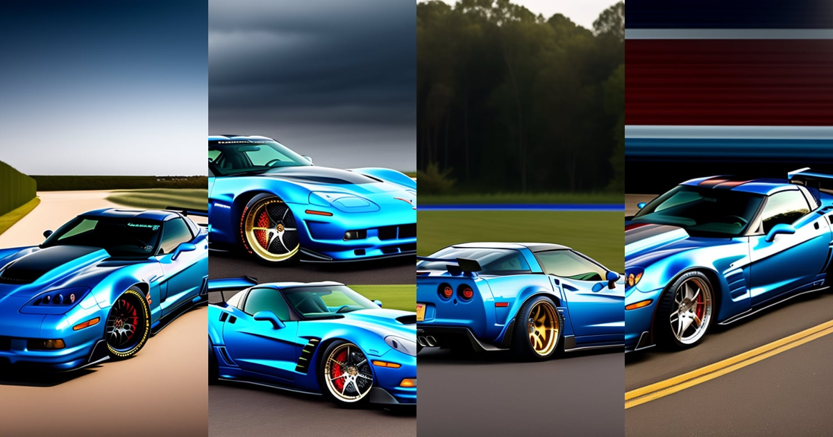 Lexica - 2004 corvette Z06, c5r, wide body, electron blu, racing