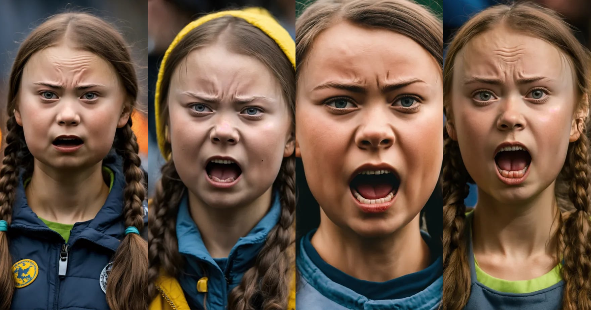 Lexica - OLD GRETA THUNBERG MAD, ANGRY, YELLING