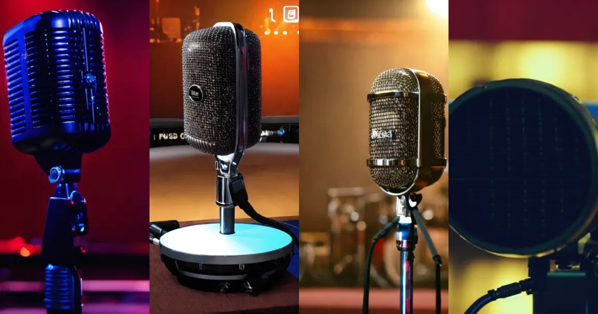 Lexica - Music cover with a microphone