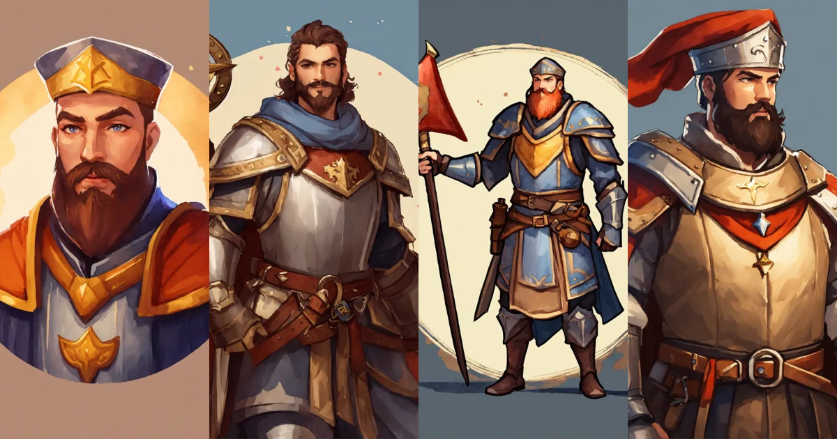 Lexica - Medieval commander, Character talent, game icon, stylized ...