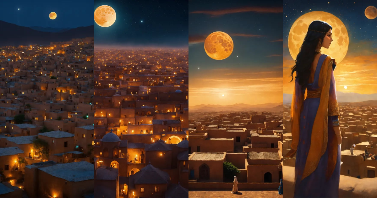 Lexica - One could not count the moons that shimmer on her roofs, And ...