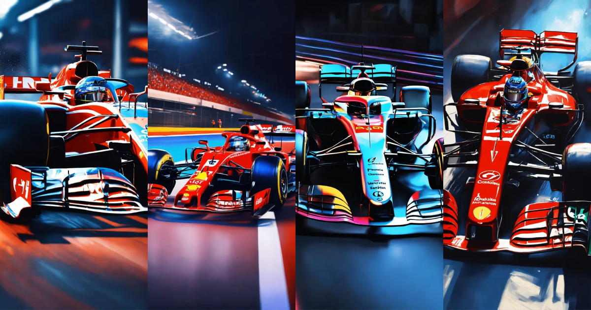Lexica - High quality digital painting portrait of formula 1 car ...