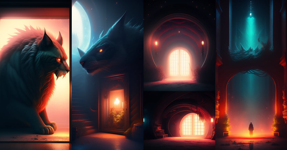 Lexica - Monster inside a liminal space of nightmares, dynamic lighting ...