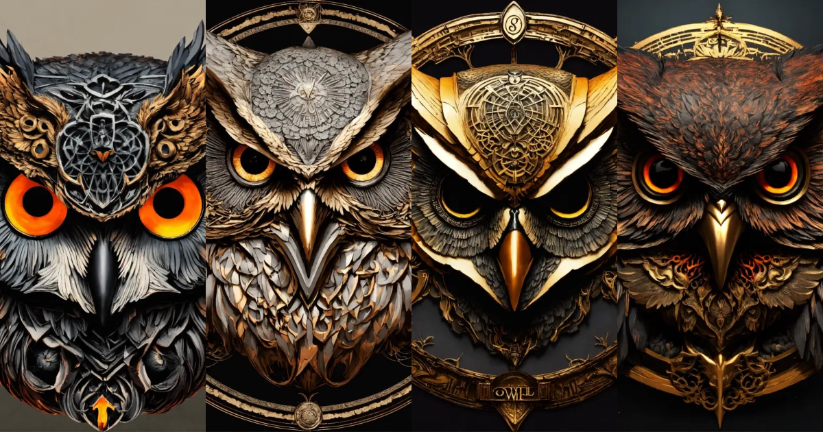 Lexica - Evil Demonic Digital Owl God Head, hyper advanced occultic ...