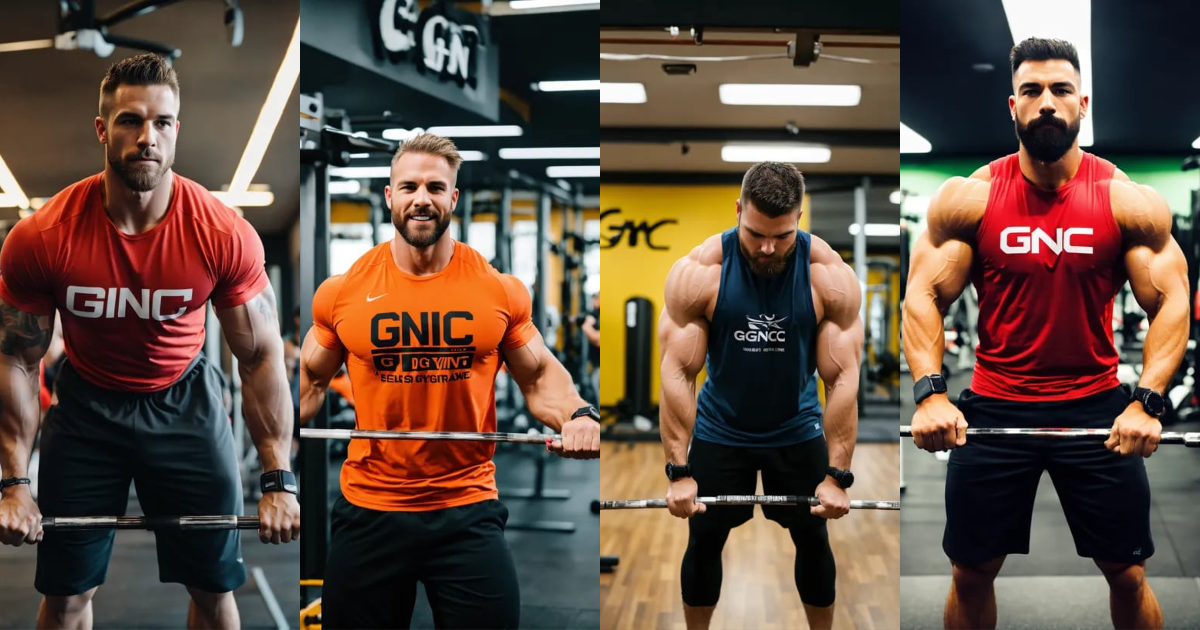 Lexica - A photo of a man working out in a gym. The man is wearing a ...