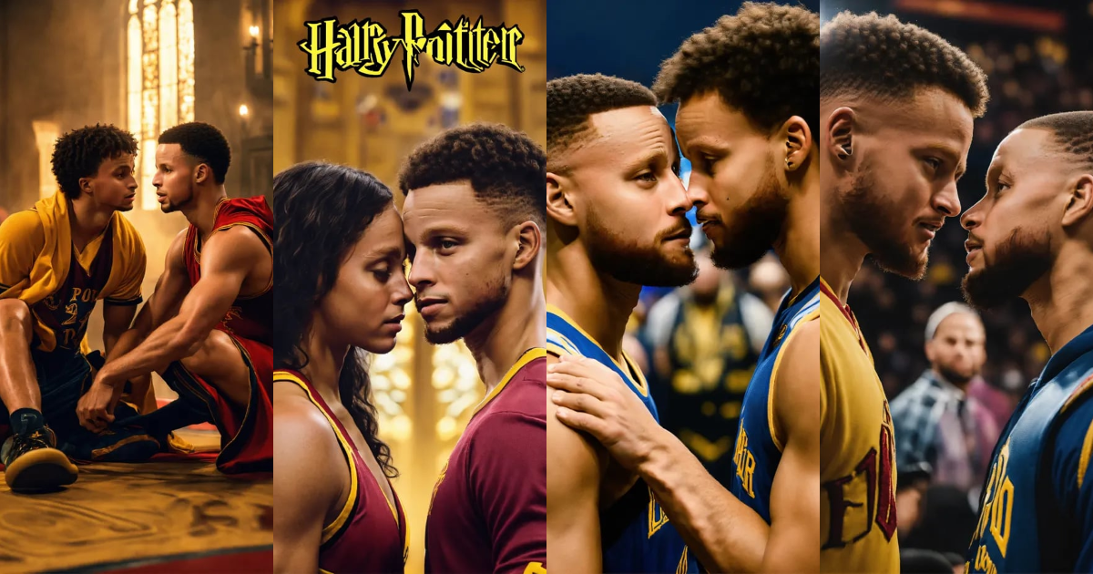 Lexica - Photo realistic shot of harry potter and steph curry as ...