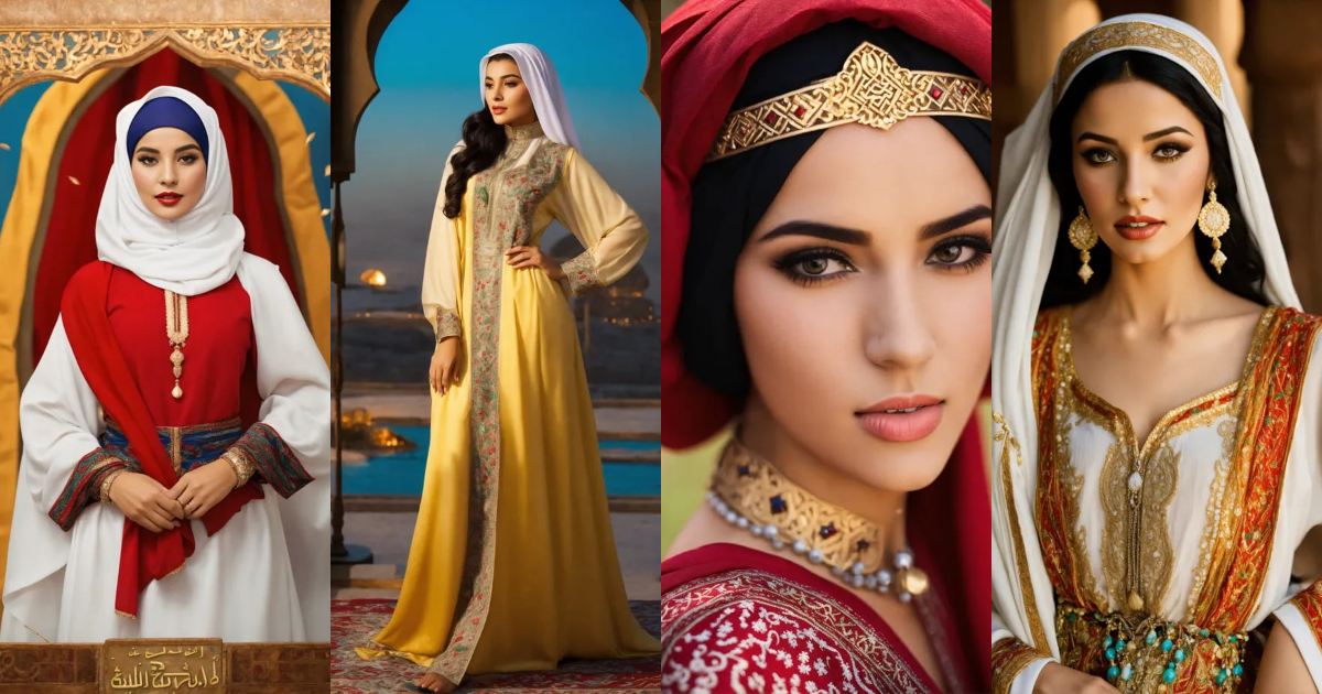 Lexica - Snow white Arab version wearing emirati cloths