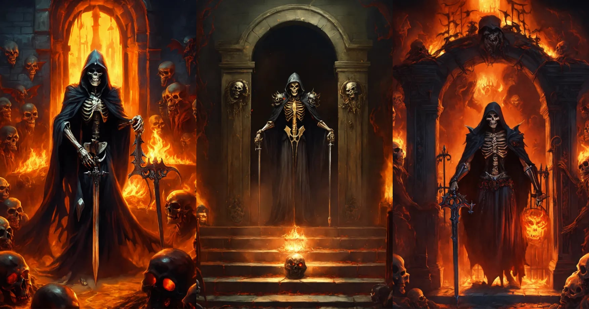 Lexica - Evil crypt keeper at the gates of hell with the reapers of ...