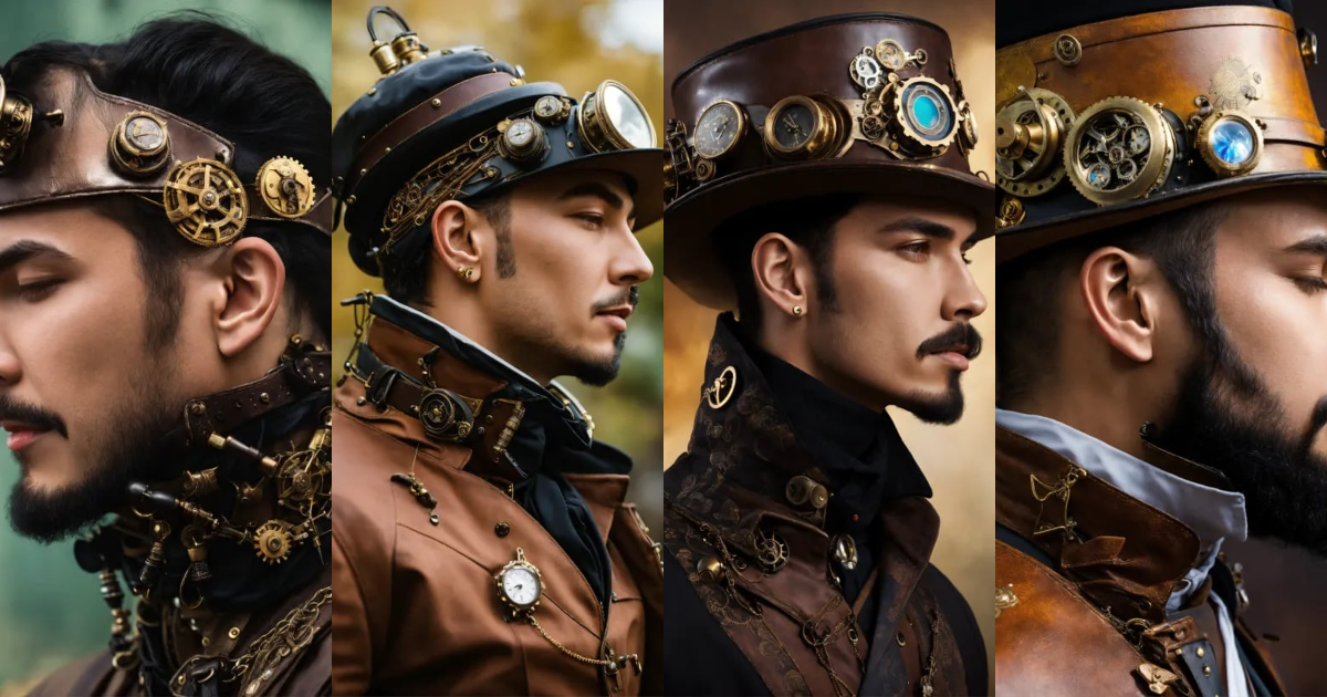 Lexica - Karma, Spiritual, steampunk, outfit, man, profile view, higher ...