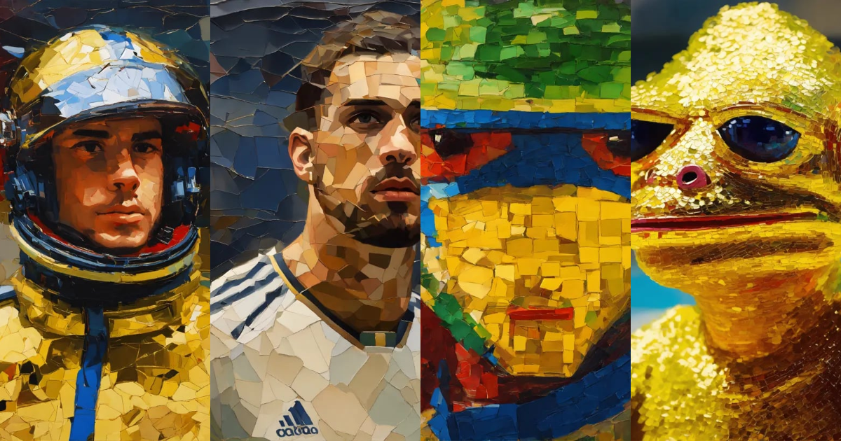 Lexica - Rare pepe, oil painting, transparent, in style, generative art ...