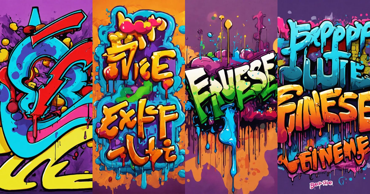 Lexica - Dripping "Finesse Elite" words, graffiti art by hanna-barbera ...