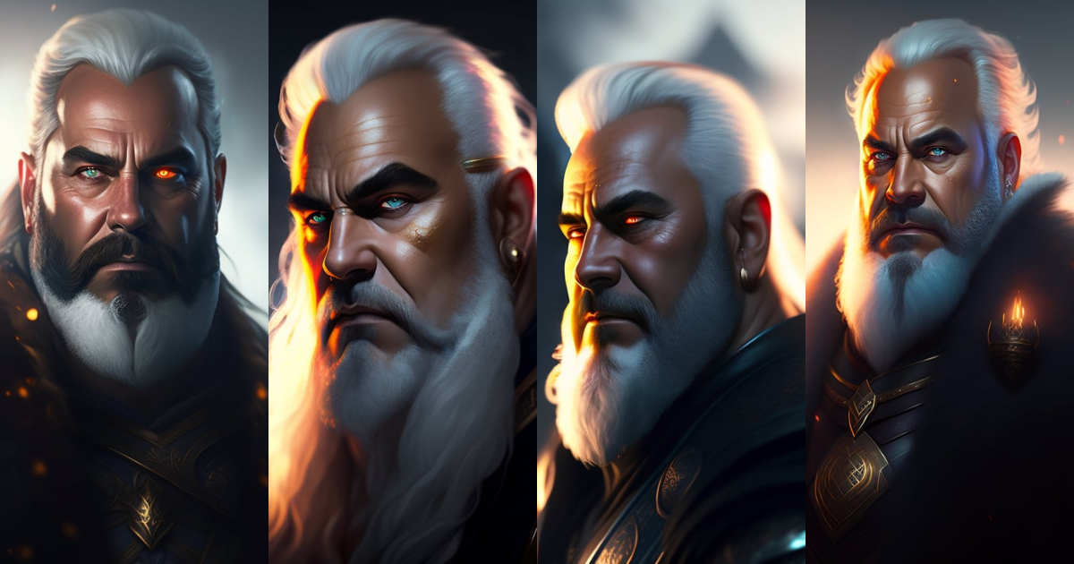 Lexica - A beautiful portrait of a norse god based on Danny Devito with ...