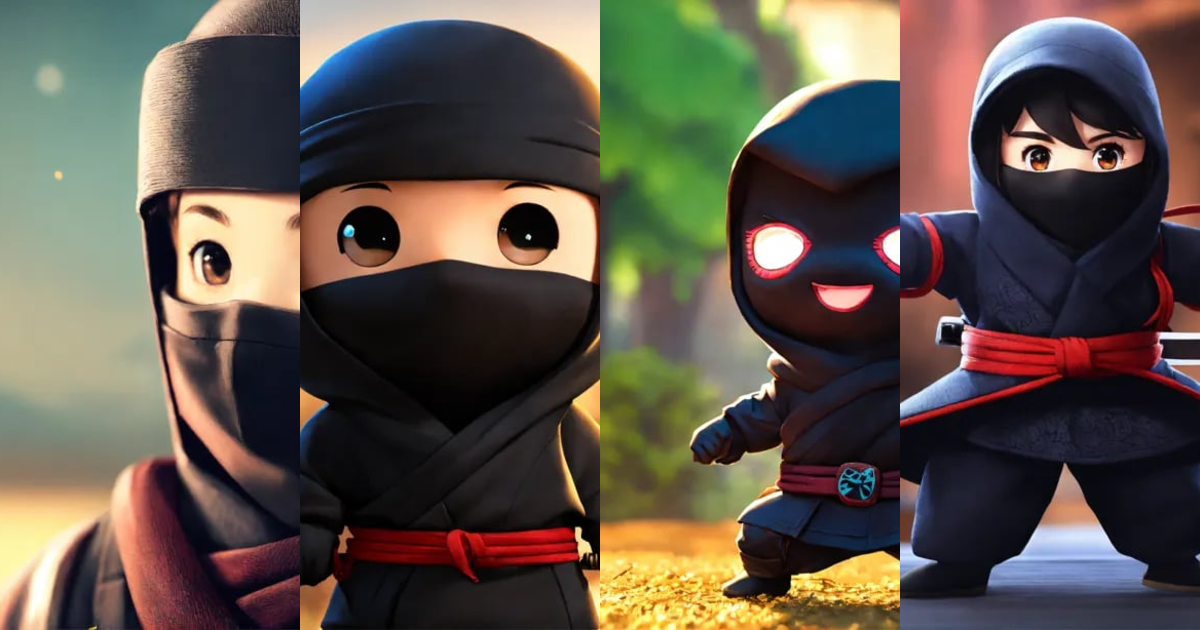 Lexica - Cute, smiling, ninja