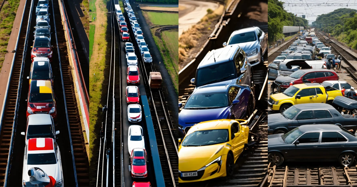 Lexica - Car on car up to 10 cars on rail track