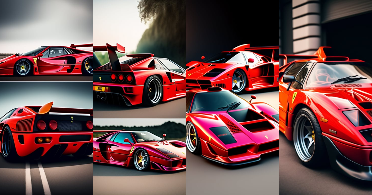 Lexica - Ferrari f40, modified car, car, ferrari, f40, having a custom ...